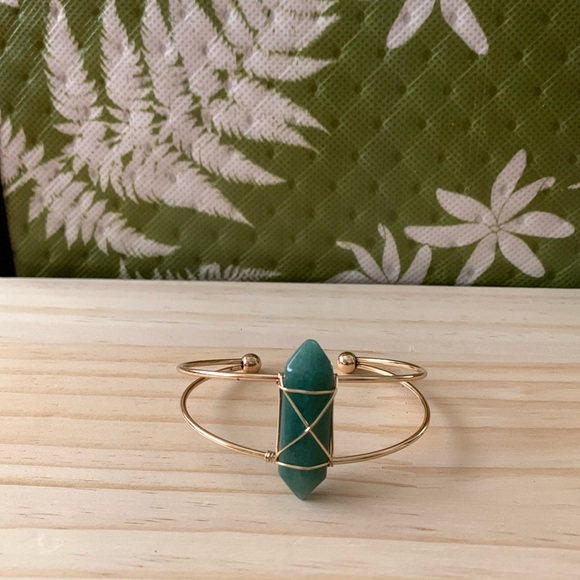 Jewelry | New Real Light Green Stone Bangle | Poshmark